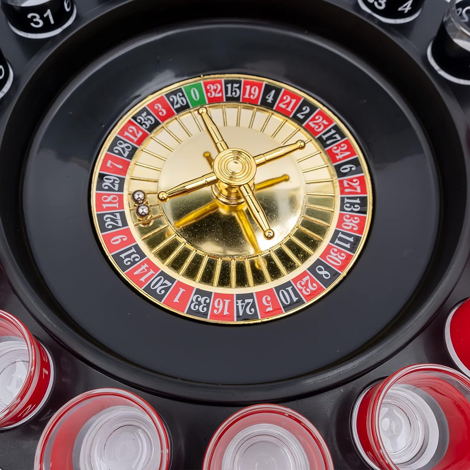 Shot Glass Roulette Complete Drinking Game Set – Feel U